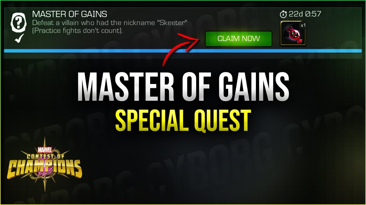 Master of Gains - Special Quest - MCOC • Marvel Contest of Champions ...