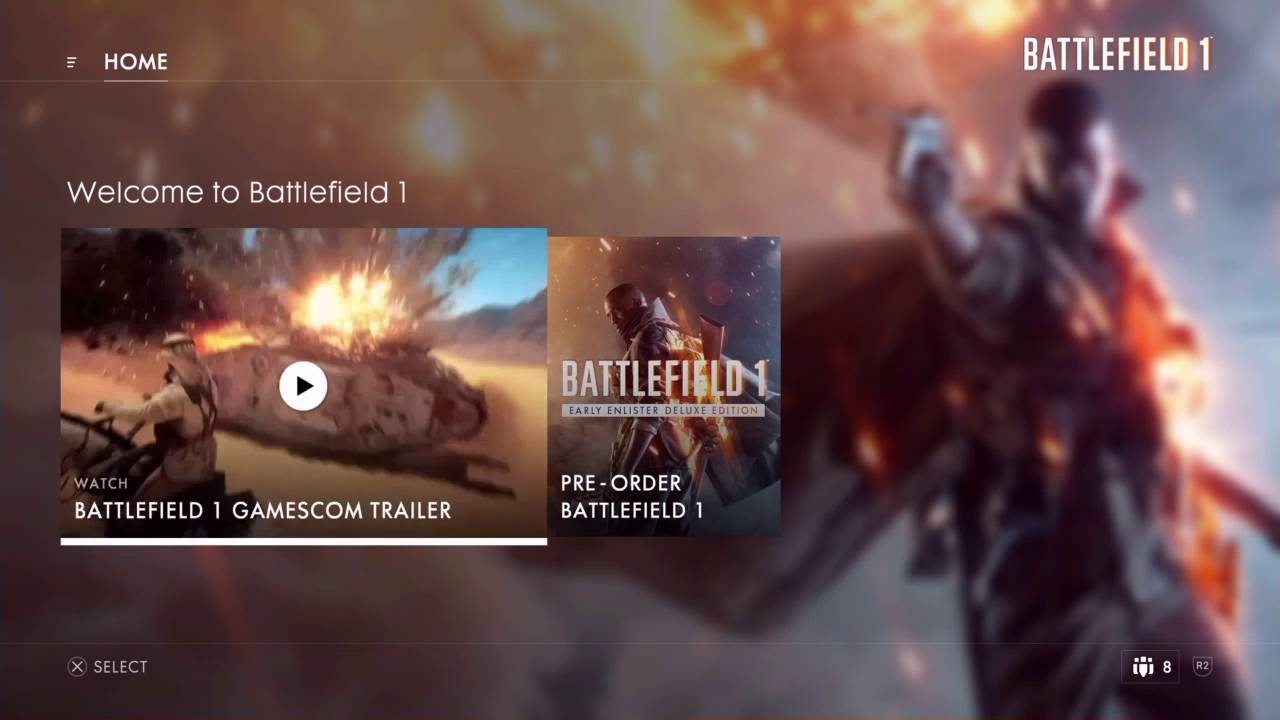 Battlefield 1:Main menu Theme - YouTube