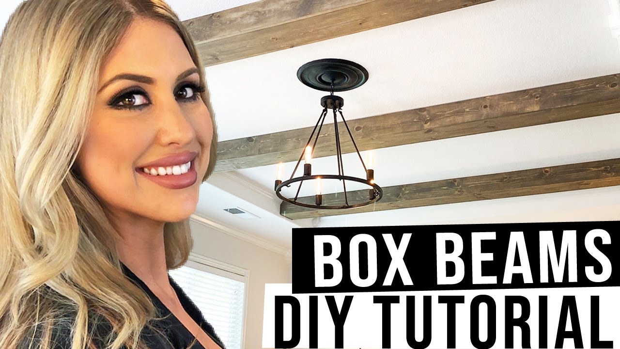 DIY Box Beams | Easy Faux Beams - YouTube