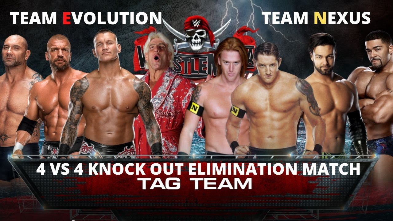 Team Evolution vs. Team Nexus | 8-man Tag Team Elimination Match #wwe2k22 #wwe #gaming - YouTube