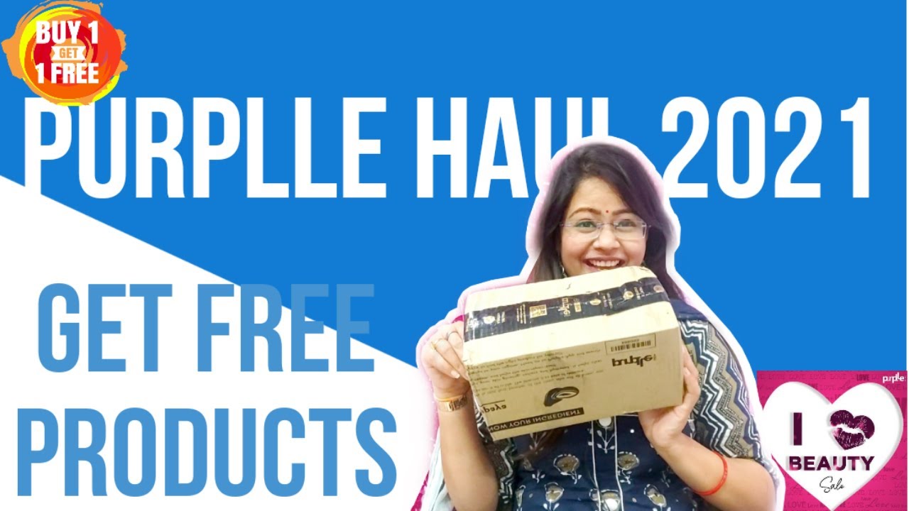 Purplle haul | Purplle Haul 2021 | I heart beauty sale | Get Free ...