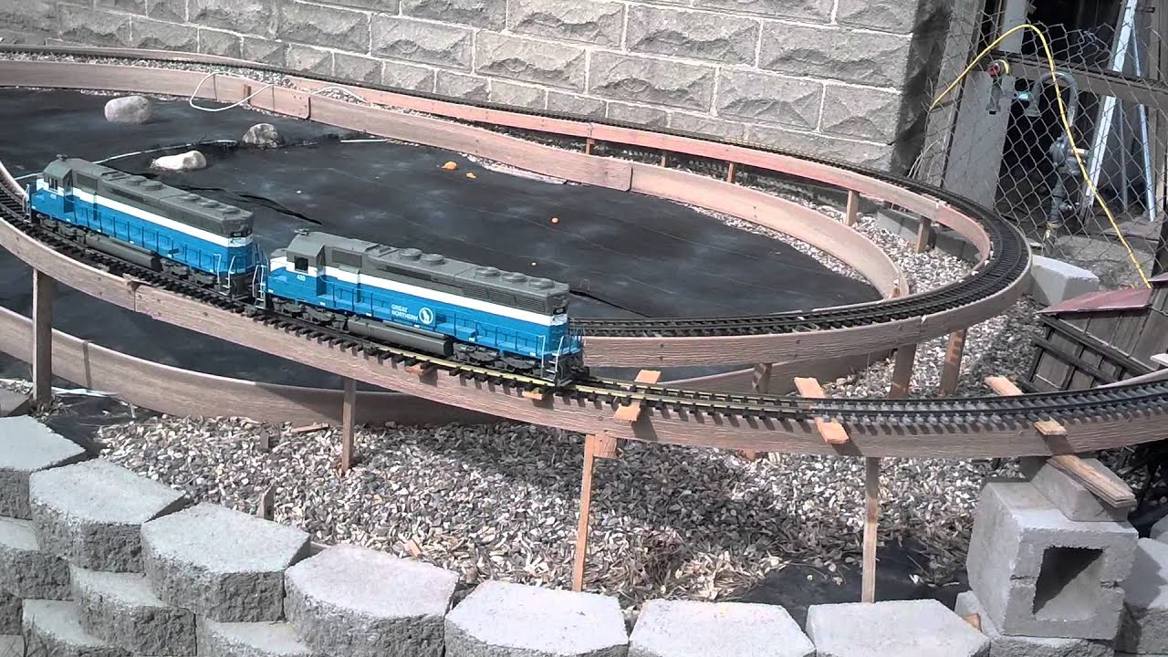View of my entire g scale layout - YouTube