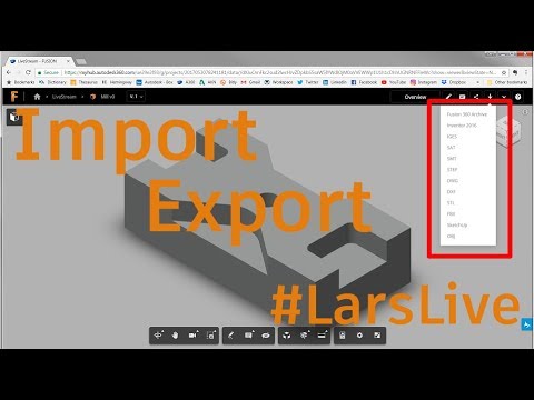 Fusion 360 — Import and Export Files — #LarsLive 92 - YouTube