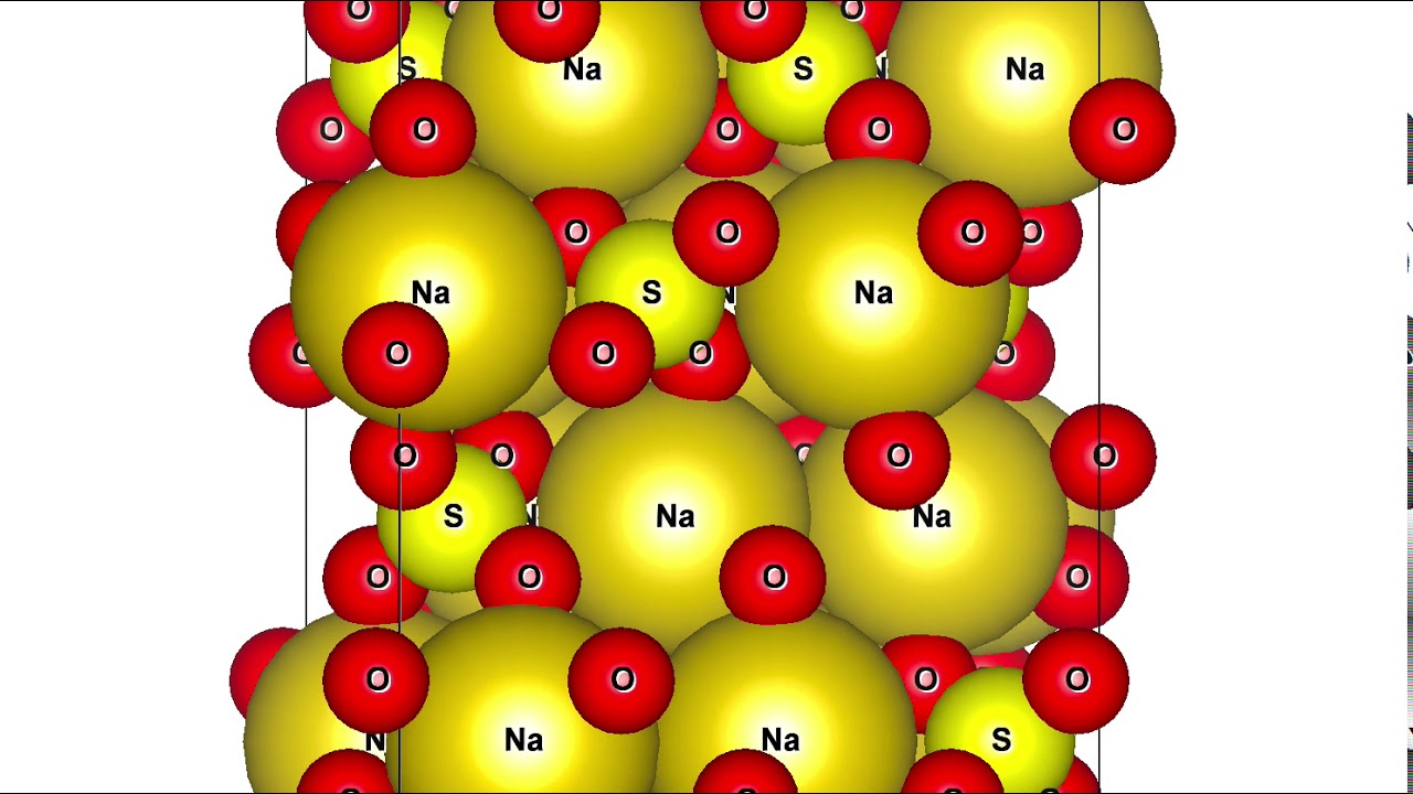 Sodium Sulfate Crystal Structure Small Youtube
