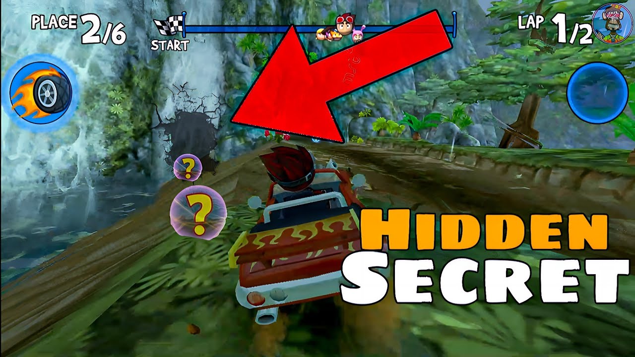 Dino Jungle Hidden Shortcut | Beach Buggy Racing Shortcuts | BB Racing ...
