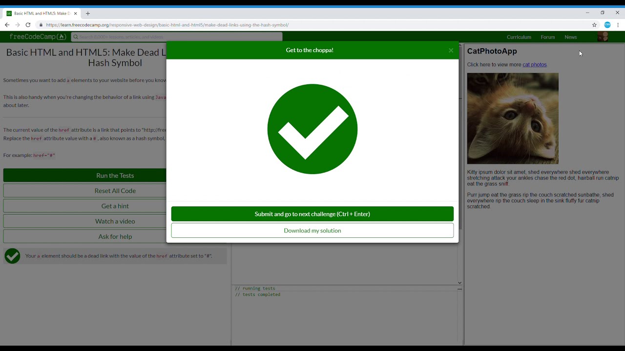 Basic HTML and HTML5 Make Dead Links Using the Hash Symbol Learn ...