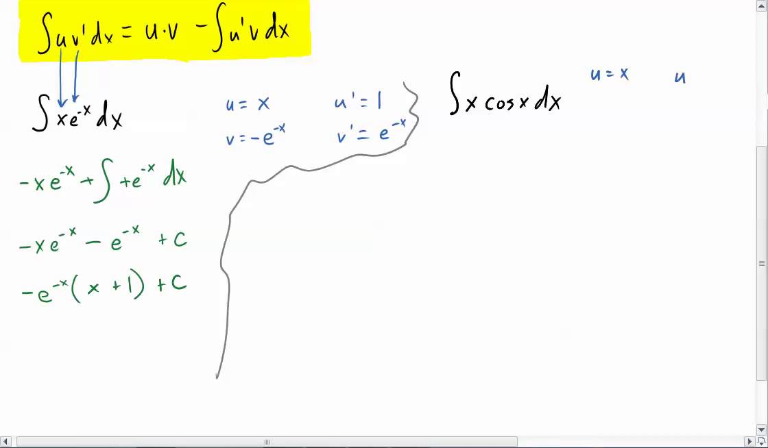 Not so 5 Minute Math: Integration by Parts 2 - 3 examples - YouTube