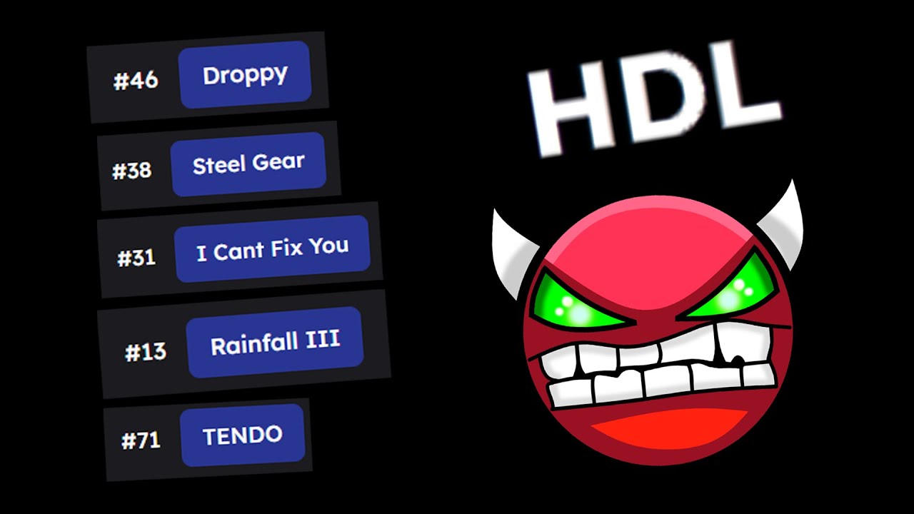 5 Hard Demons List Demons in 1 video #2 | Geometry Dash [2.11] - YouTube