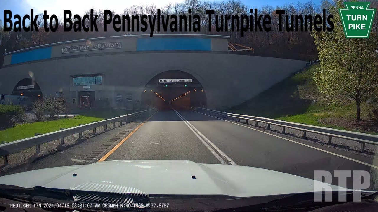 Back to Back Tunnels on The Pennsylvania Turnpike - YouTube