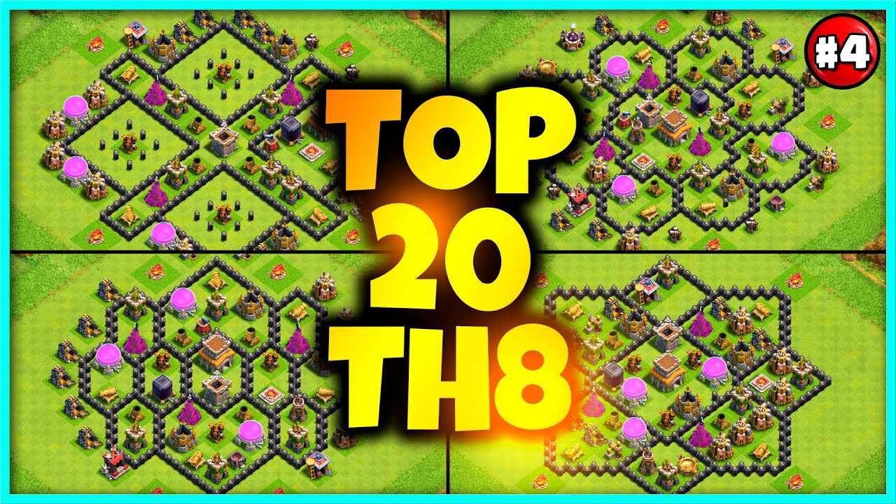 NEW UPDATE Th8 base link War/Farming Base (Top20) With Link in Clash of ...