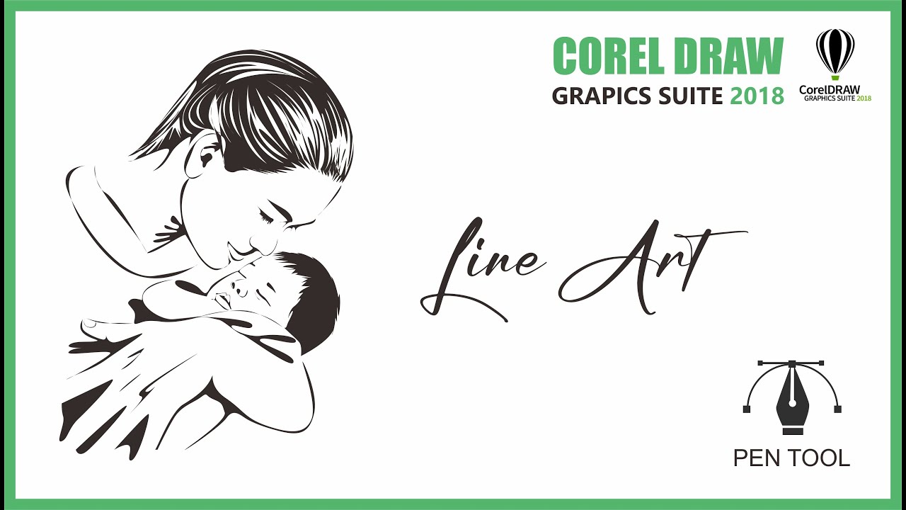 Corel draw : How To Make Line Art in Corel Draw - YouTube