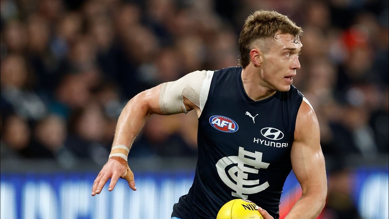 Patrick Cripps - AFL 2024 Round 19 Highlights - Carlton vs North ...