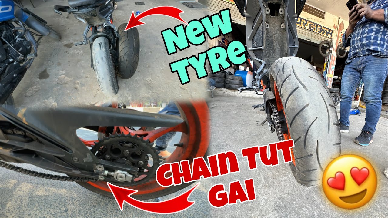 Installing Duke390 KTM METZELER ROADTEC 180 Tyre😍|| Monster back side ...