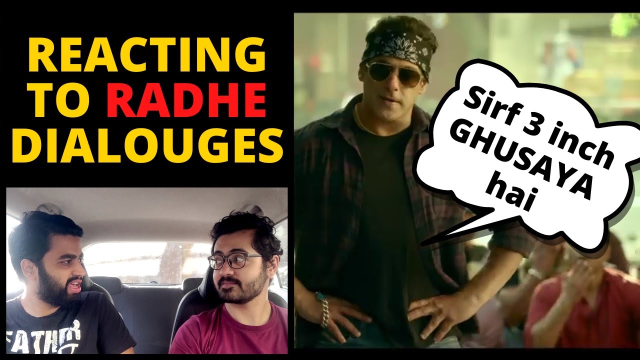 RADHE MOVIE FUNNY DIALOGUES | TRAILER REVIEW | CANDID CAR TALKS | BWN ...