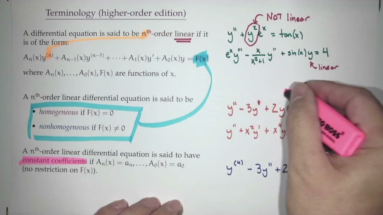 Differential Equations Fall 2021 Lecture 11 Introduction To Nth Differential Equations Fall 2021 Lecture 11 Introduction To Nth