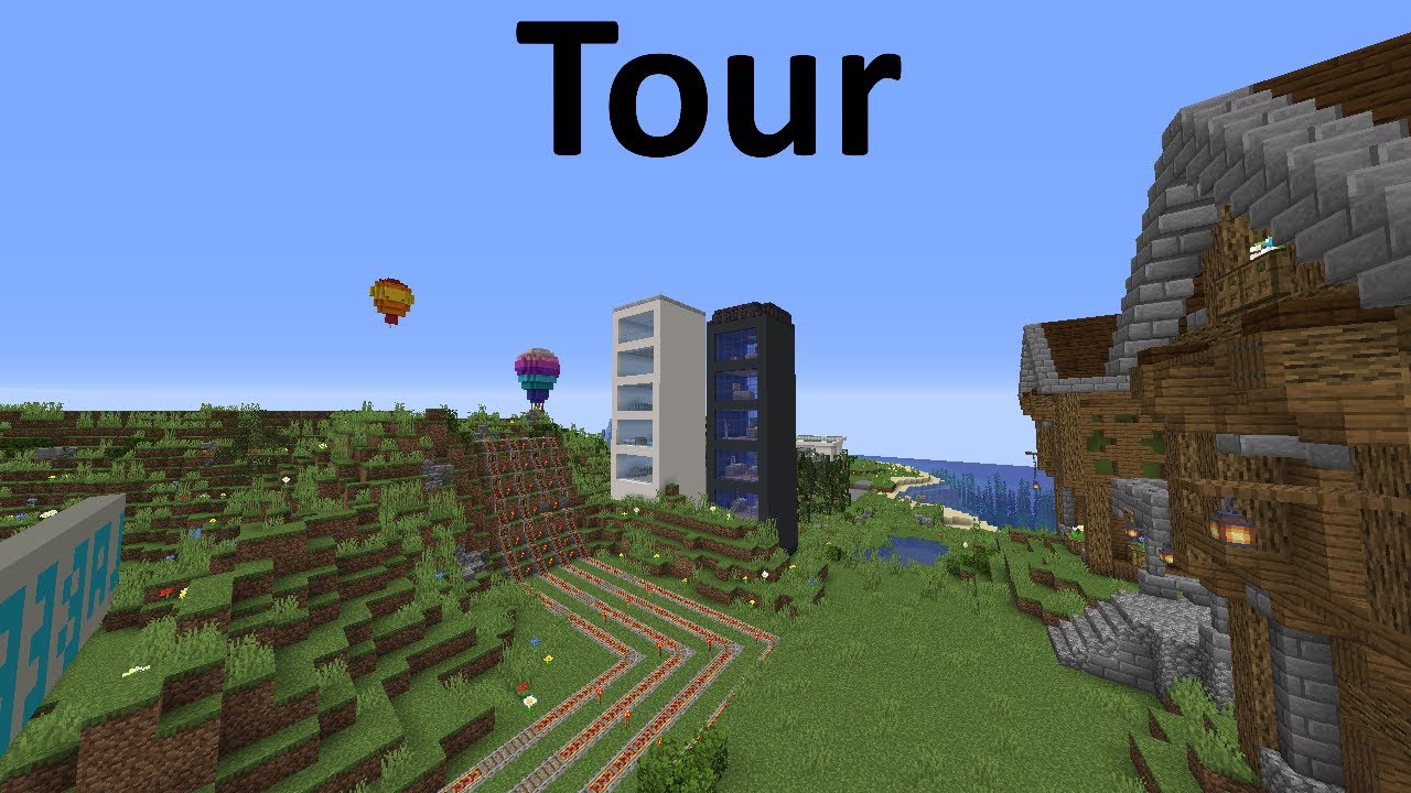 Full Map Tour | Minecraft Minjeo Trainz Race Map - YouTube