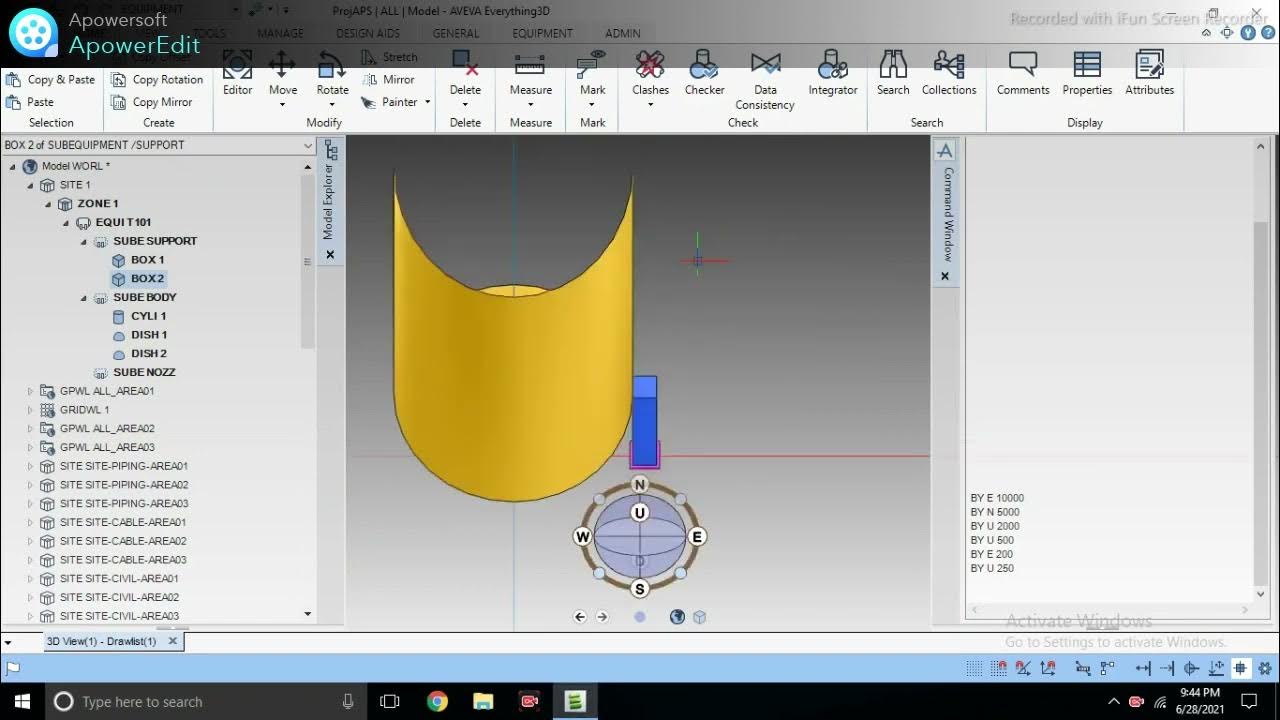 AVEVA E3D EQUIPMENT MODELLING - YouTube
