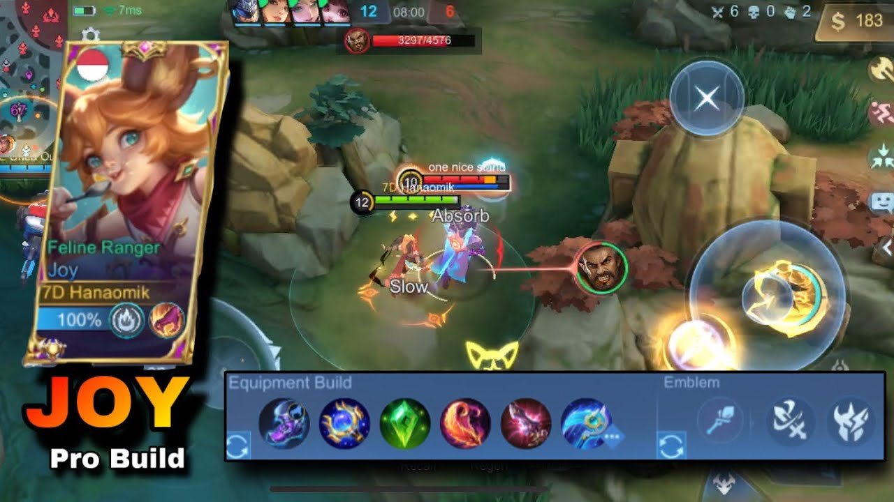 Joy + Blue Retribution | Pro Build | Mobile legends - YouTube