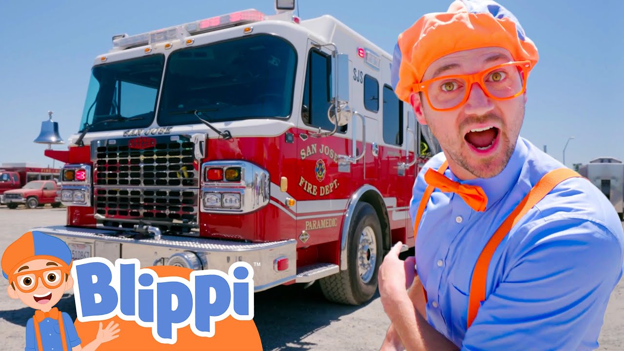 What Are Firetrucks and Emergency Vehicles? | Blippi & Meekah Learn ...
