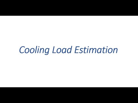 Cooling Load Estimation - YouTube