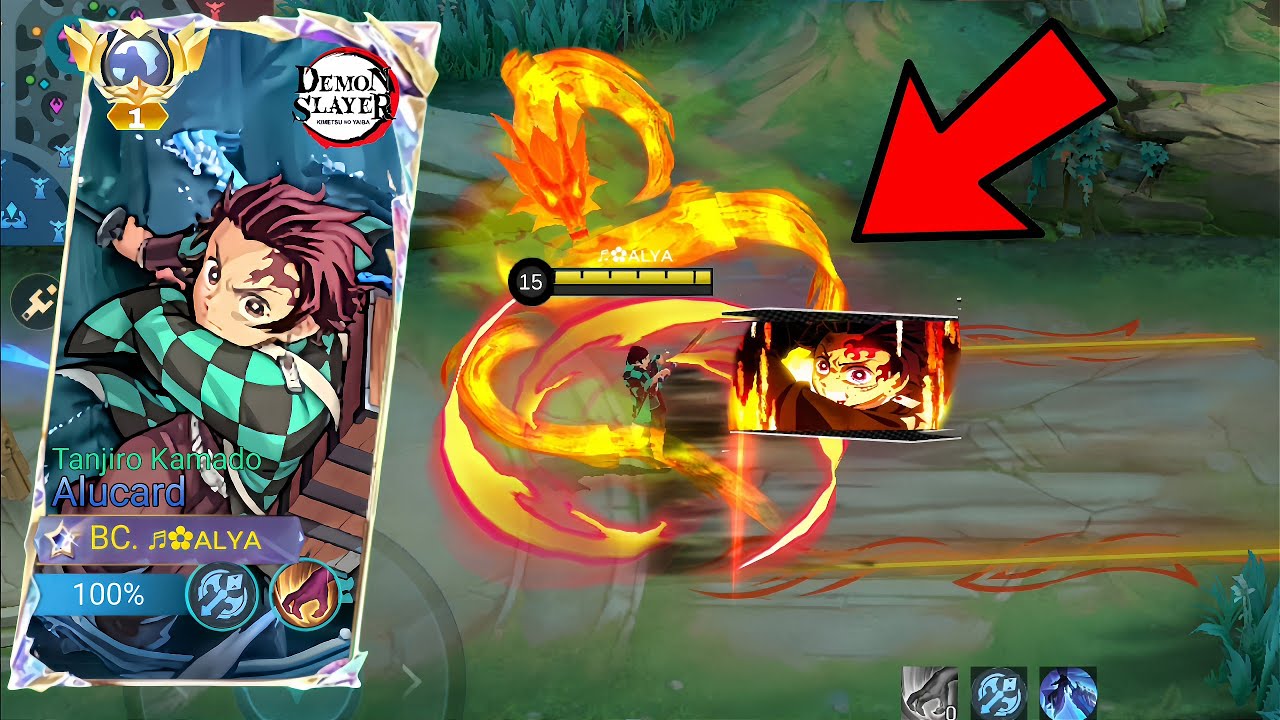 FINALLY ALUCARD NEW SKIN HERE!! NEW SKIN ALUCARD X DEMON SLAYER (Very ...