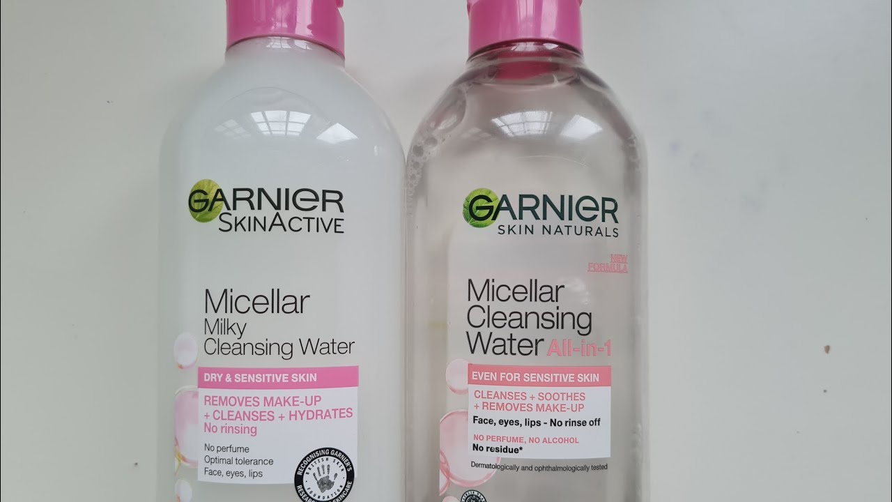Comparing garnier micellar cleansing water and garnier micellar milky ...