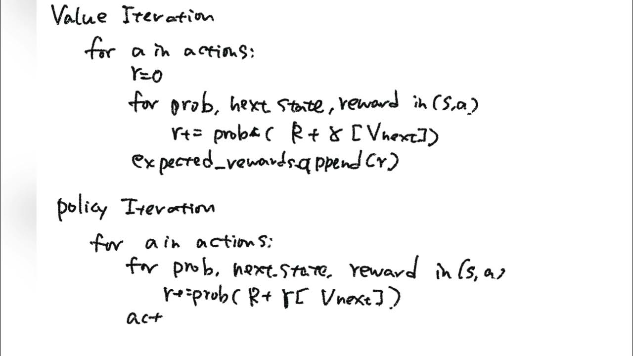 570 value iteration and policy iteration - YouTube