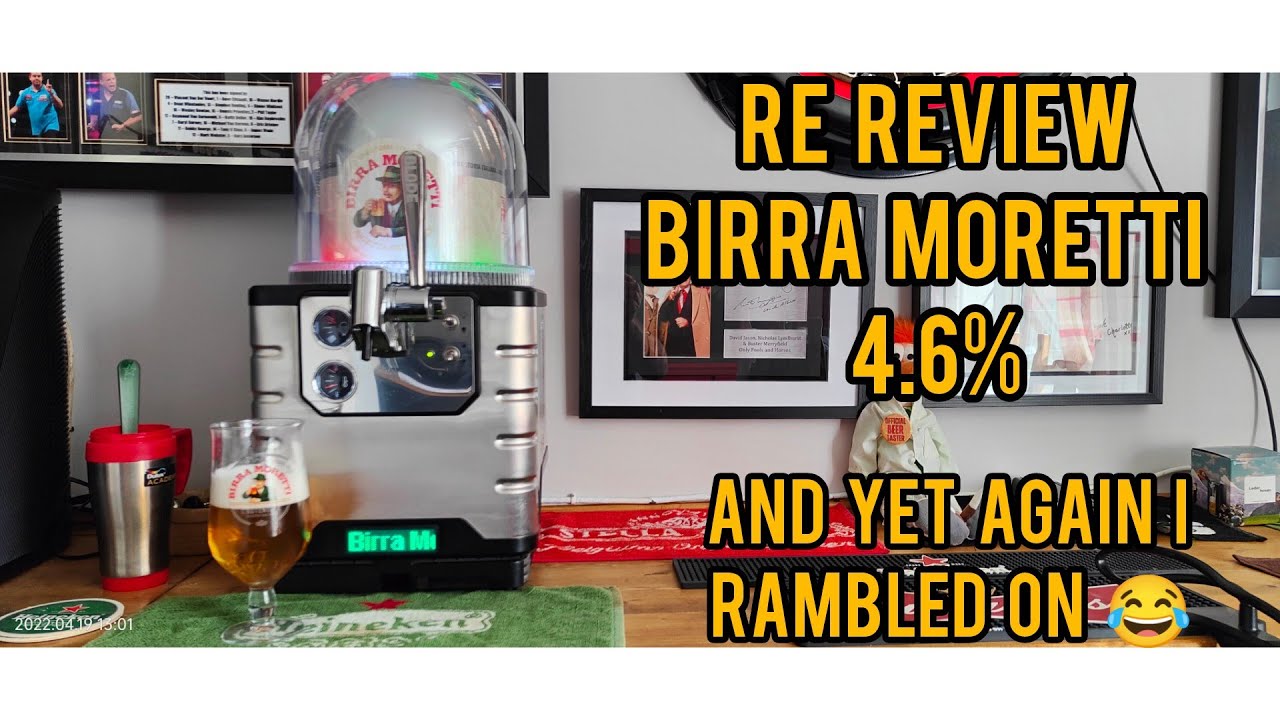 Birra Moretti 4.6% re review - Heineken Blade - review No. 976 - YouTube