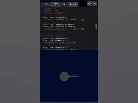 Gooey Toggle Switch | html css js | #heresthecode #coding #htmlcssjavascript - YouTube