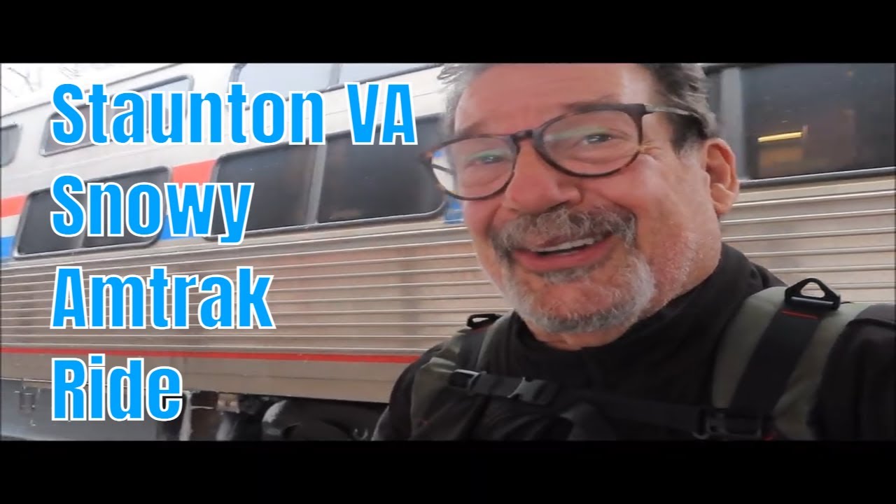 Amtrak Cardinal Staunton Virginia Winter Roomette Ride - YouTube