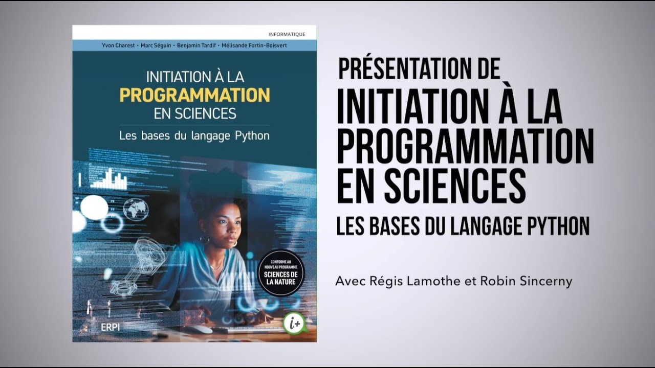 ERPI | Présentation de Initiation à la programmation en sciences - YouTube