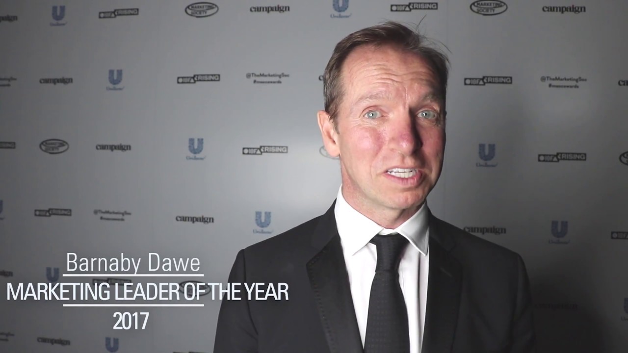 Barnaby Dawe, Just Eat - Marketing Leader of The Year 2017 - YouTube