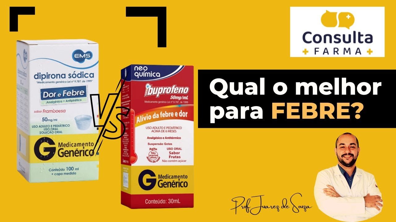 Qual o melhor para FEBRE? Ibuprofeno ou Dipirona - YouTube