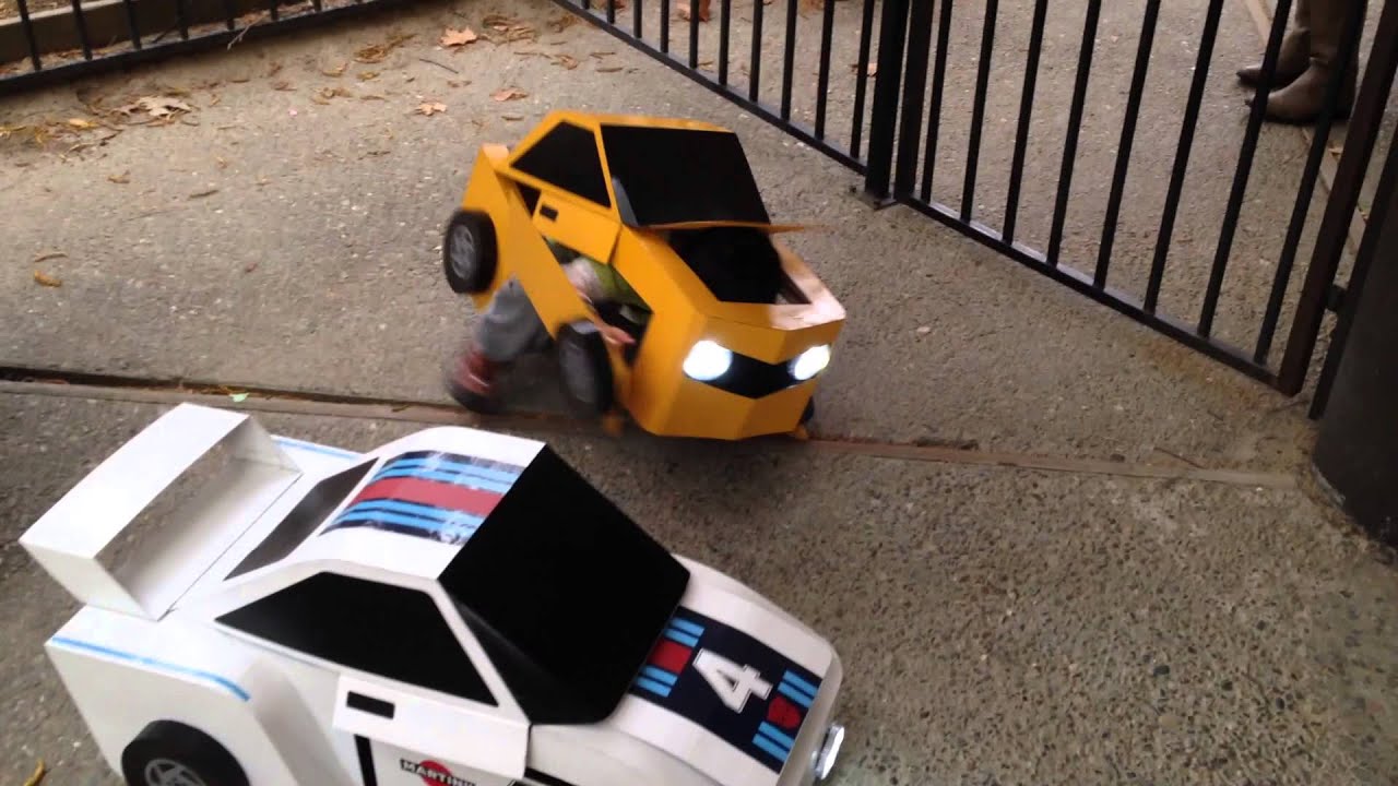 Transformer Costumes! Bumblebee and Jazz - YouTube