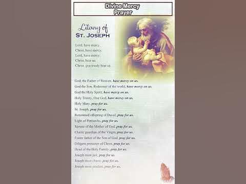 Litany of Saint Joseph Prayer Card - YouTube