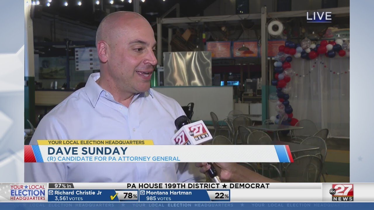 Dave Sunday wins GOP Attorney General Primary - YouTube