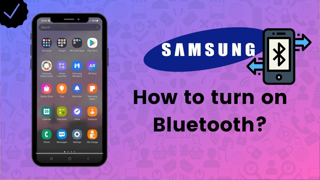 How to turn on Bluetooth on your Samsung phone? - Samsung Tips - YouTube