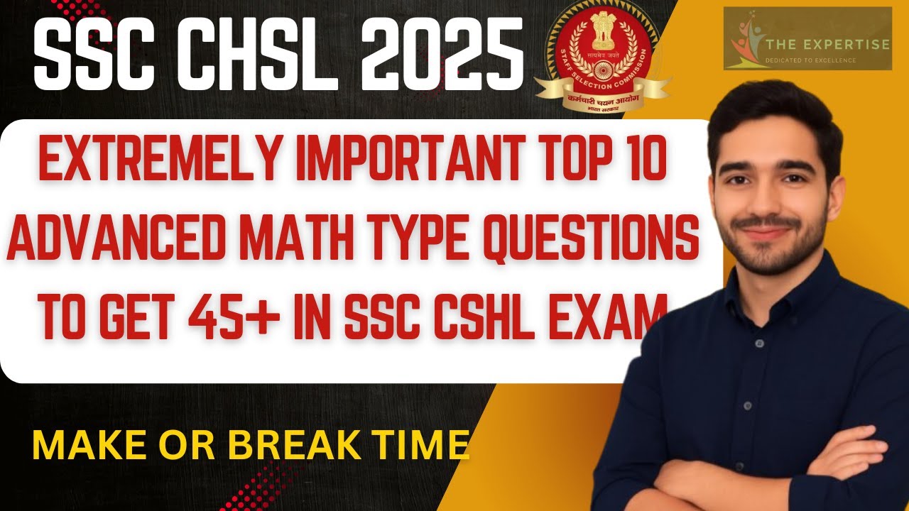 Extremely Important Top 10 Advanced Math Type Questions to get 45+ In ...