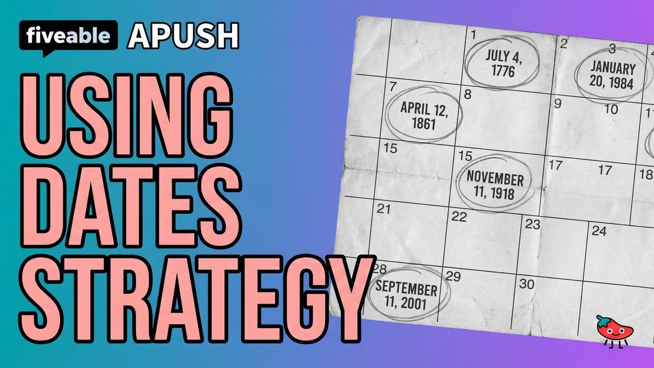 APUSH - Using Dates as an Exam Strategy | Fiveable Cram Archive