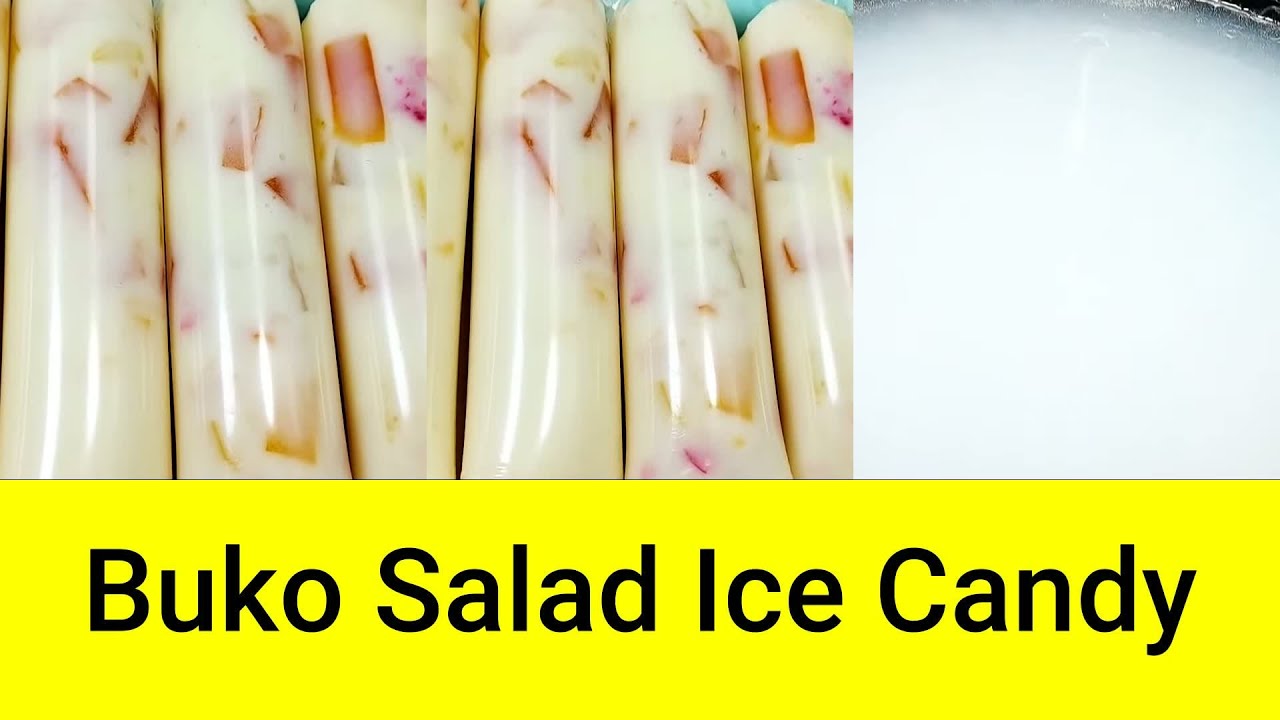 How To Make Delicious Buko Salad Ice Candy With Cornstarch Buko And ...