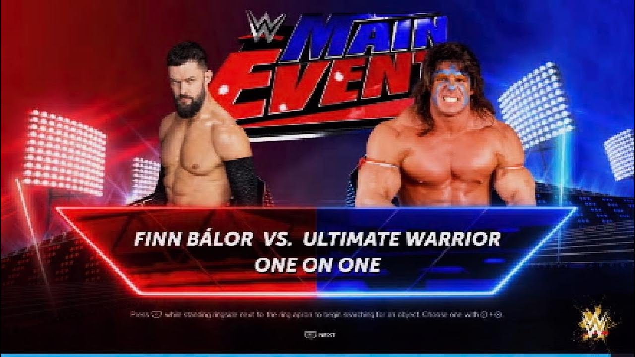 WWE Main Event| Finn Balor vs Ulitmate Warrior WWE2K24 - YouTube