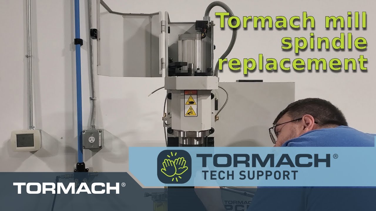 Tormach mill spindle replacement (440/770/1100) - YouTube