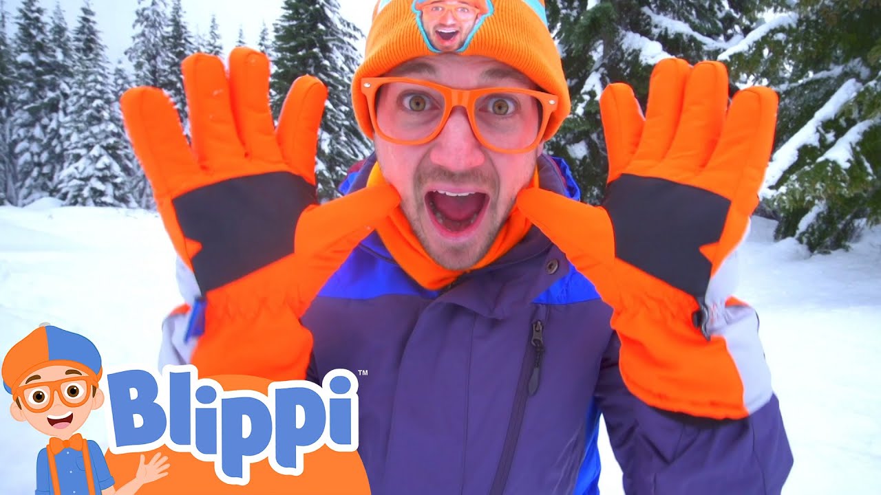 Playing in the Snow - Tubing Down the Mountain | Blippi | Learning ...