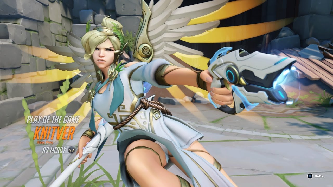 Overwatch 2 - My Mercy Winged Victory Hard Light Victory 2 Kills - YouTube