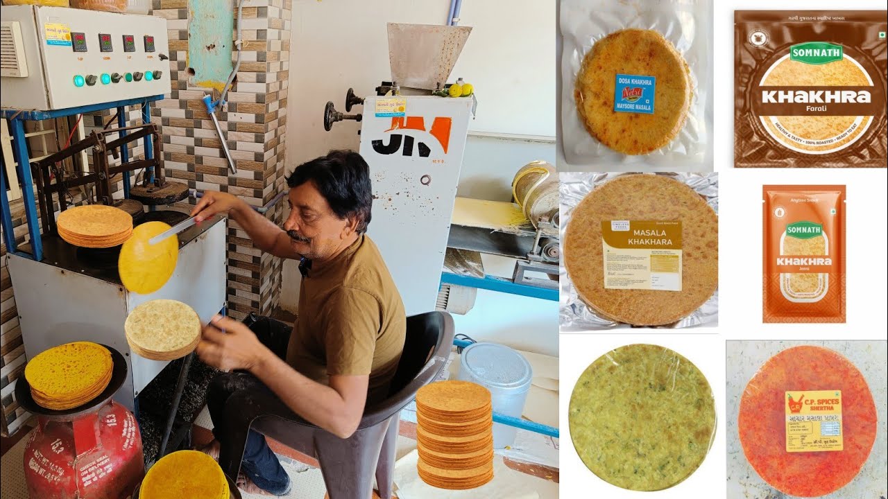 कम लागत में घर से बिजनेस शुरू | Khakhra Making recipe, Khakhra Making ...