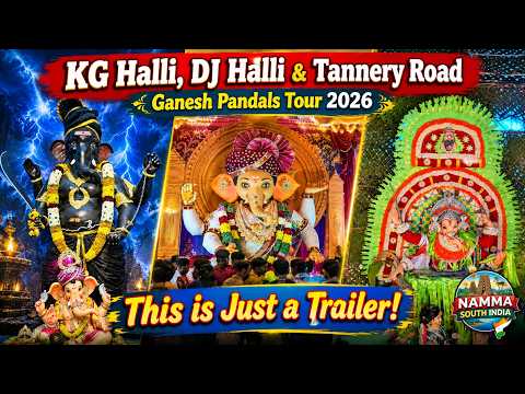 Ganesh Pandal Tour Bengaluru 2026 | KG Halli, DJ Halli & Tannery Road | Must Watch!