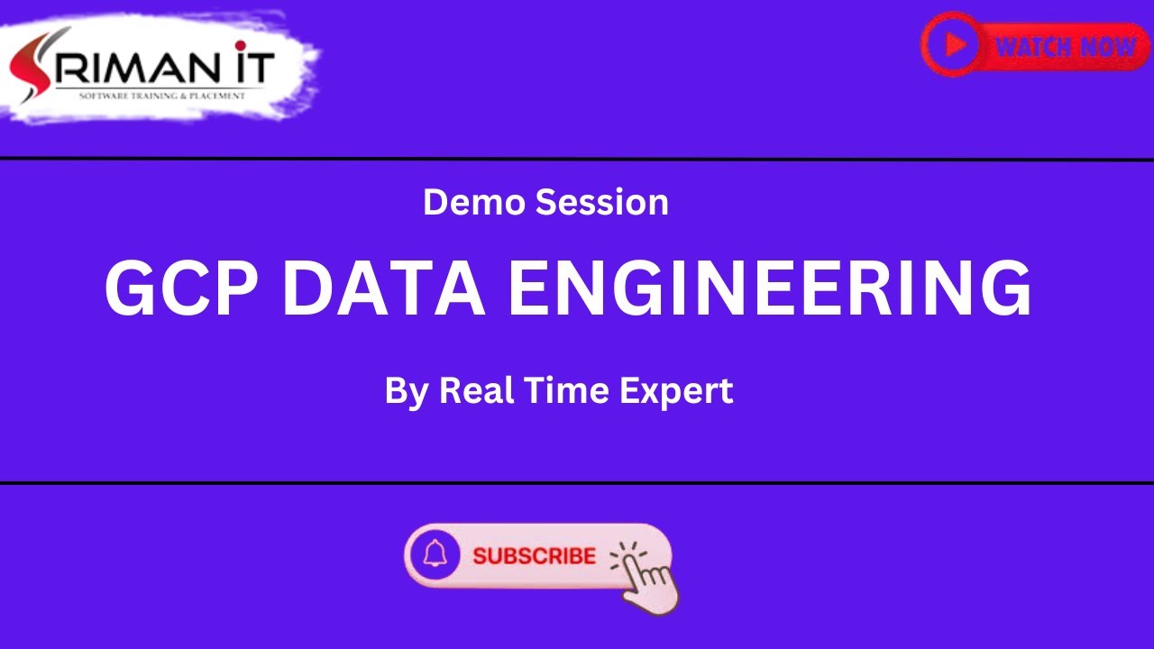 GCP DATA ENGINEERING | ONLINE | SRIMAN IT - YouTube