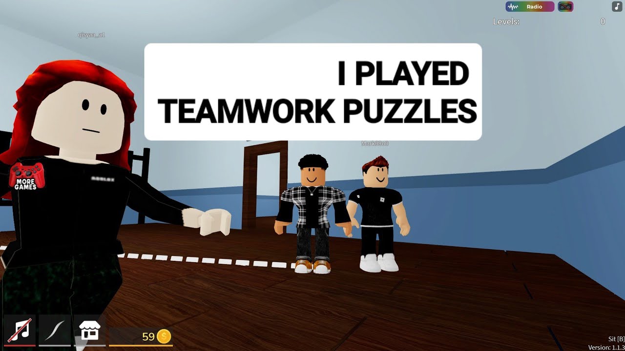 I Played Teamwork Puzzles Roblox (Obby) - YouTube