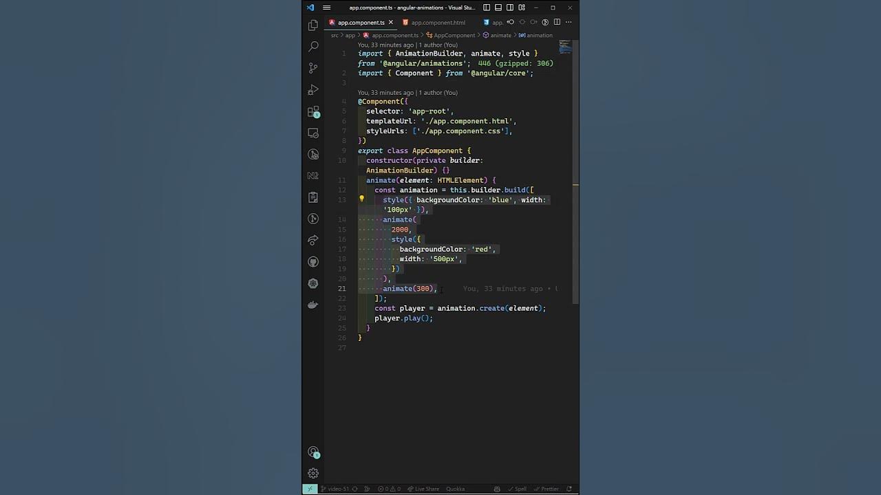 Prgramatically Animate Using Animationbuilder In Animations App Angular16 Leelawebdev