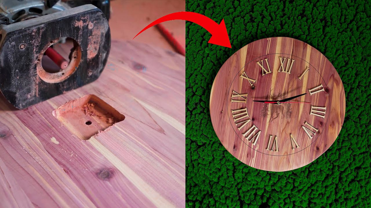 Wood Clock - Make Easy Clock from Wood - Mr.Tinkerer - YouTube